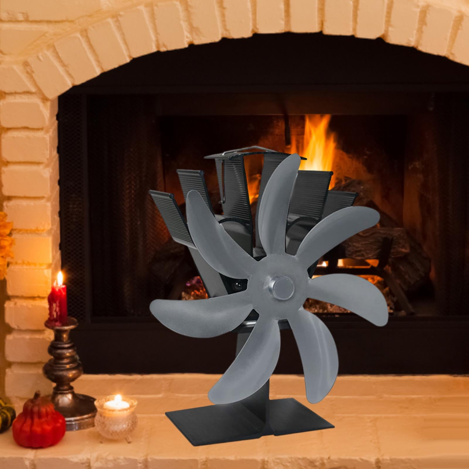 Fireplace Fan Efficient Heat Transfer Wood Burning Fan Circulates Warm ...
