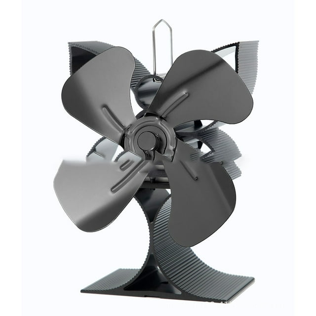 Fireplace Fan Silent 4-Blade Stove Fan for Wood Burning Stove Log ...