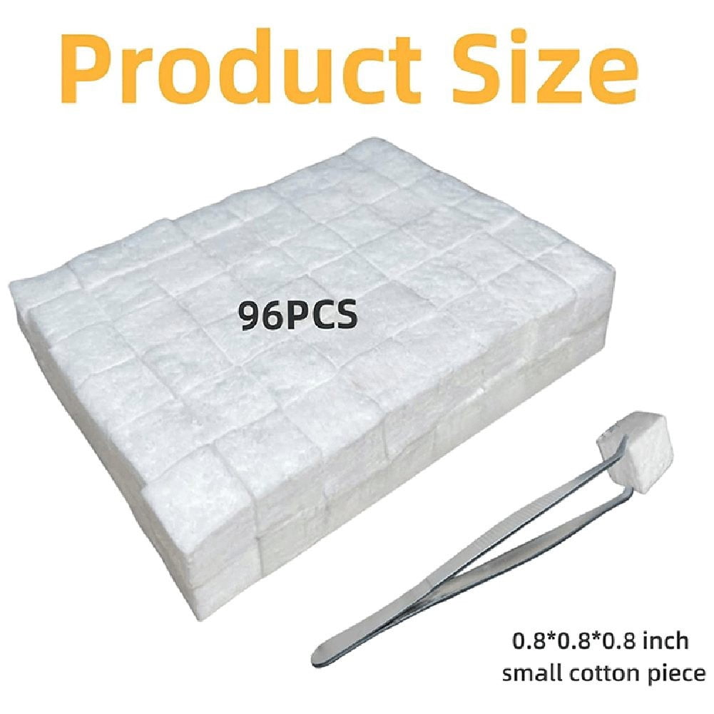 Fireplace Fiber Cotton Block Kit, 96pcs Wool Sponge Block with 1 ...