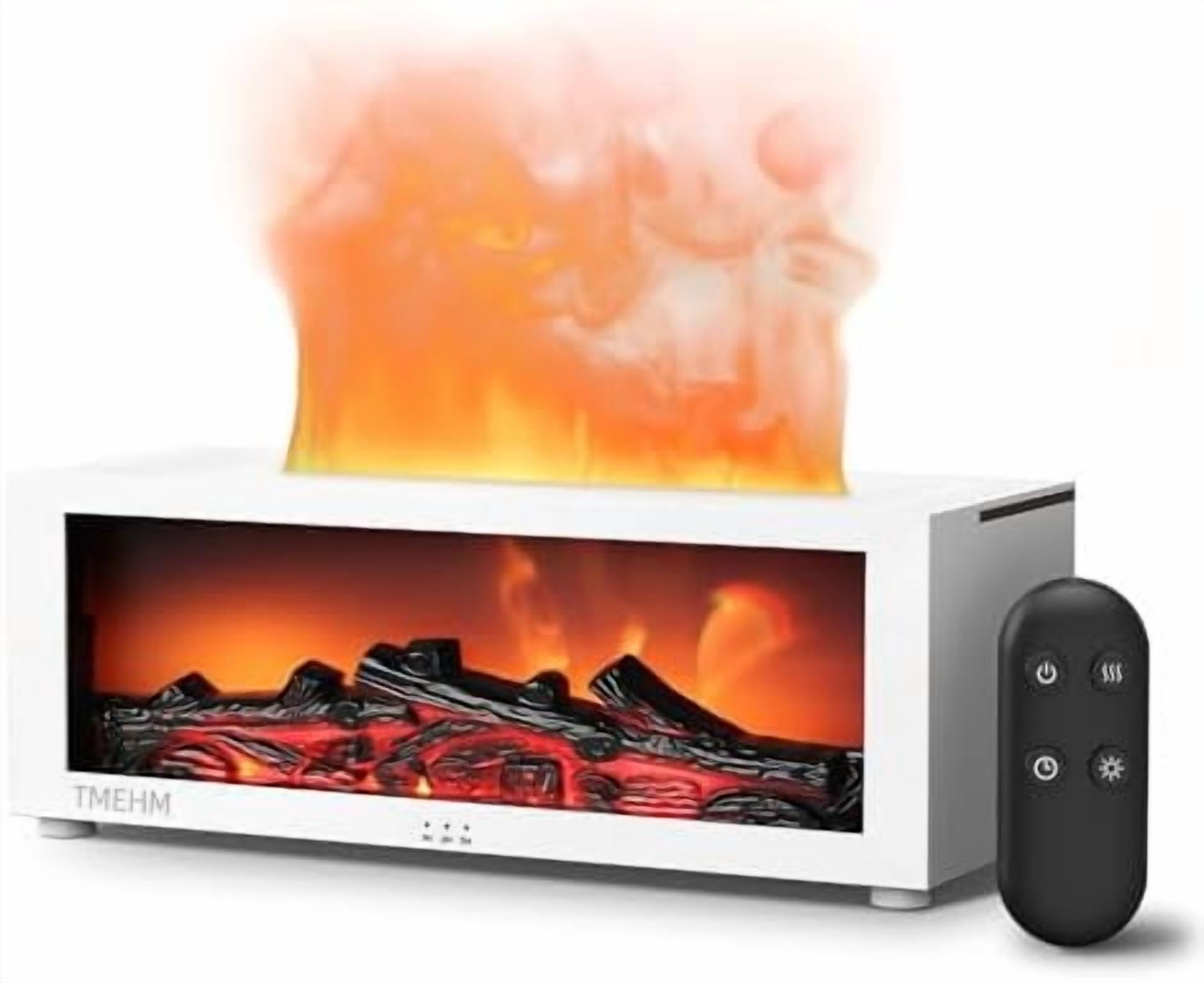 Fireplace Flame Air Diffuser Humidifier,7 Colors Aromatherapy Essential ...