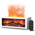 Fireplace Flame Air Diffuser Humidifier,7 Colors Aromatherapy Essential ...