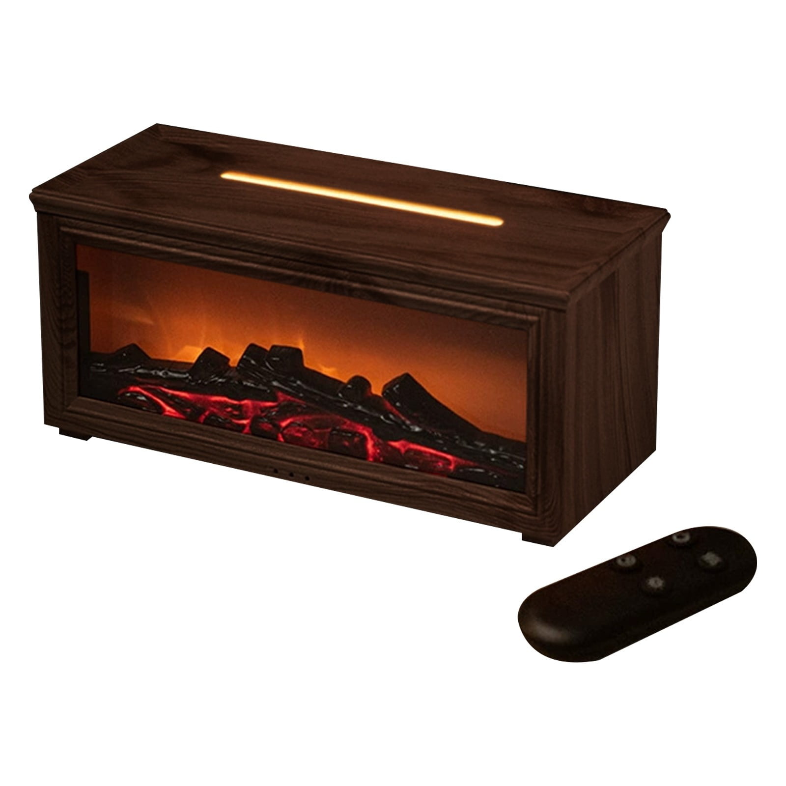 Fireplace Flame Diffuser & Humidifier with 7 Color LED Lights – Cool ...