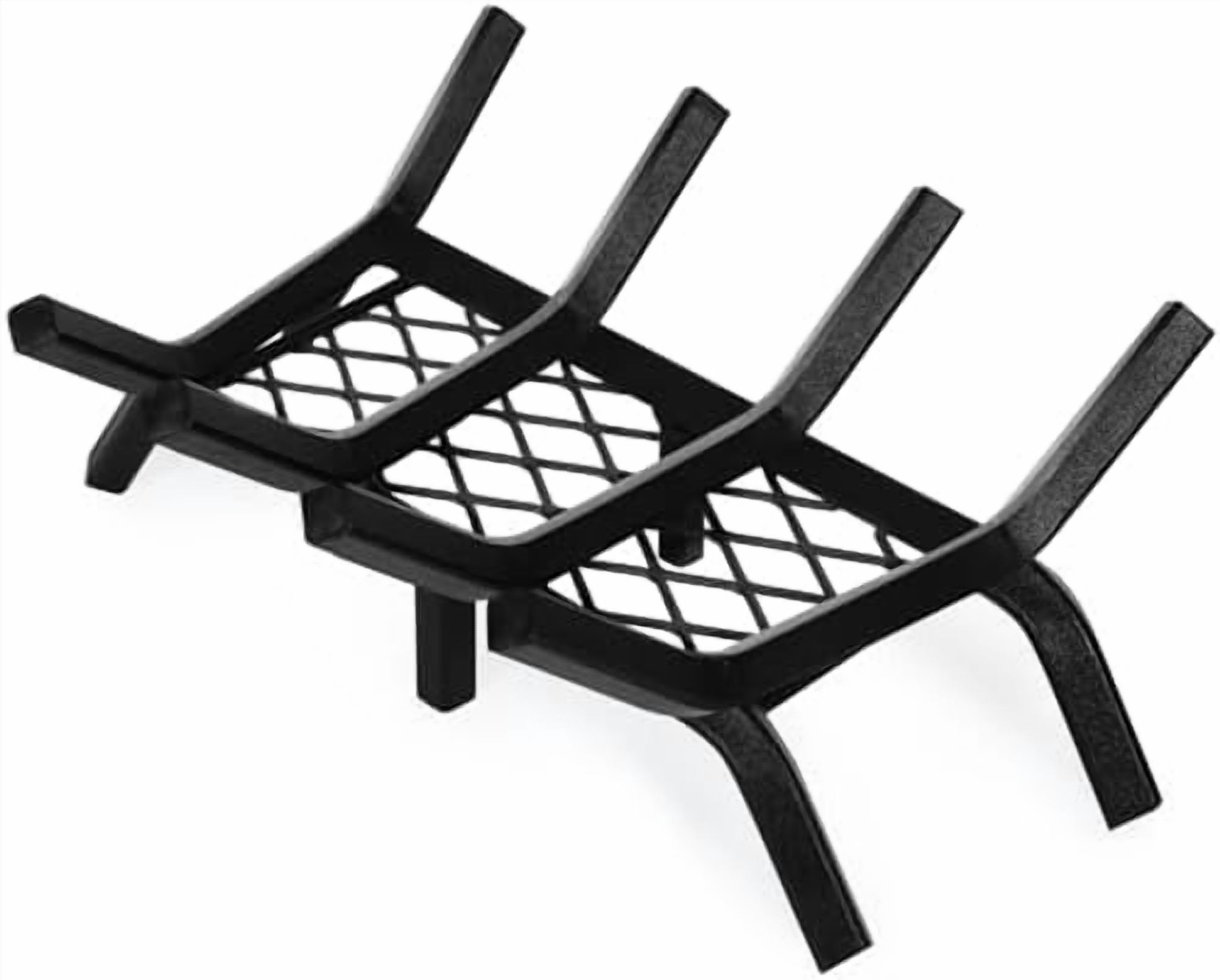 Fireplace Grate 17 "Heavy Duty with Ember Retainer, 1/2” Bar Fire Log ...