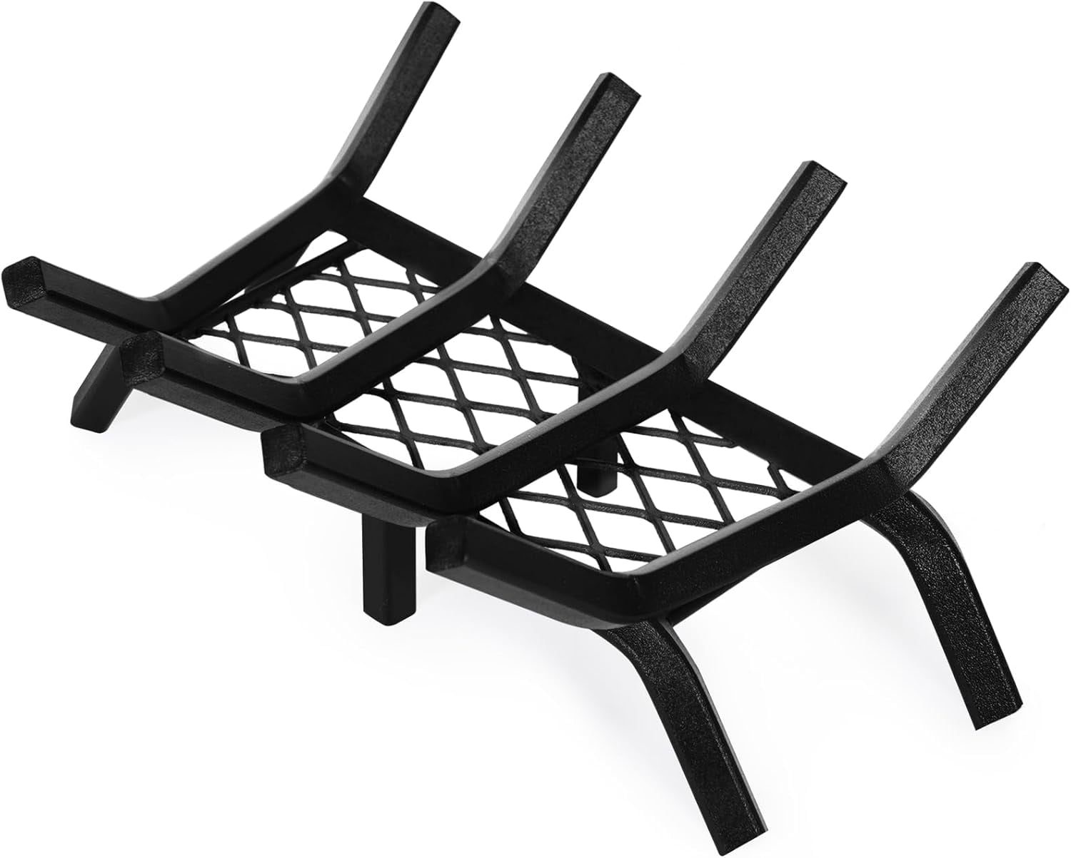 Fireplace Grate 17 "Heavy Duty with Ember Retainer, 1/2” Bar Fire Log ...