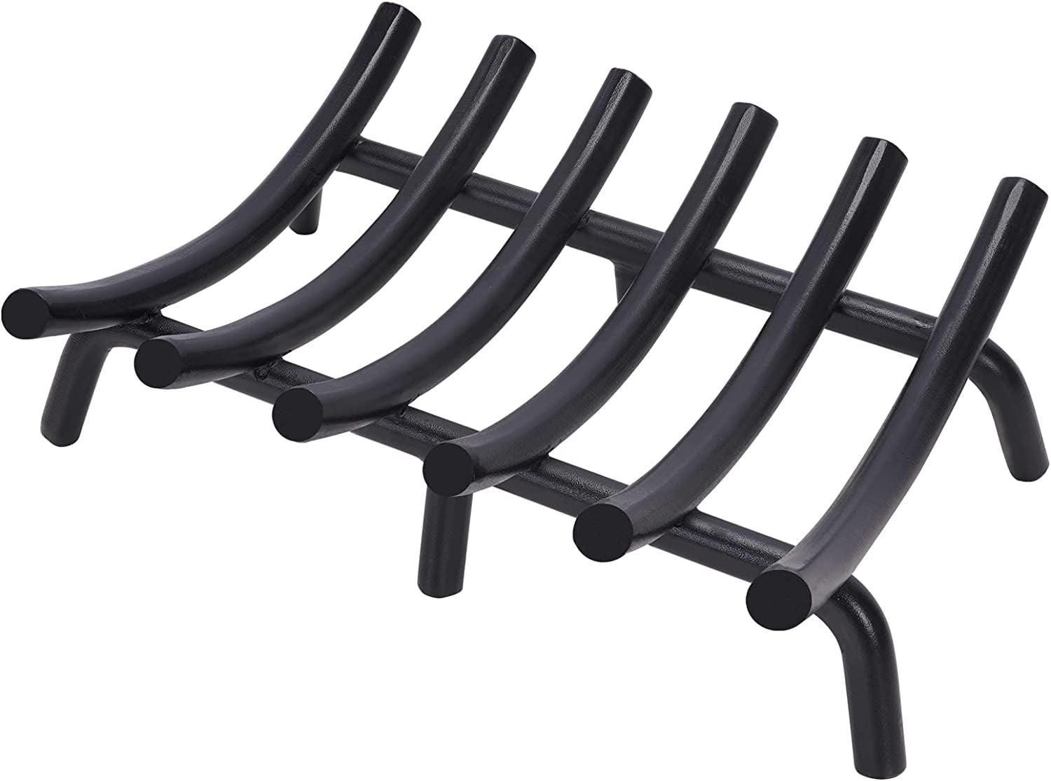 Fireplace Grate 17 Inch Solid Round Steel 3/4" Bar Heavy Duty Firewood ...