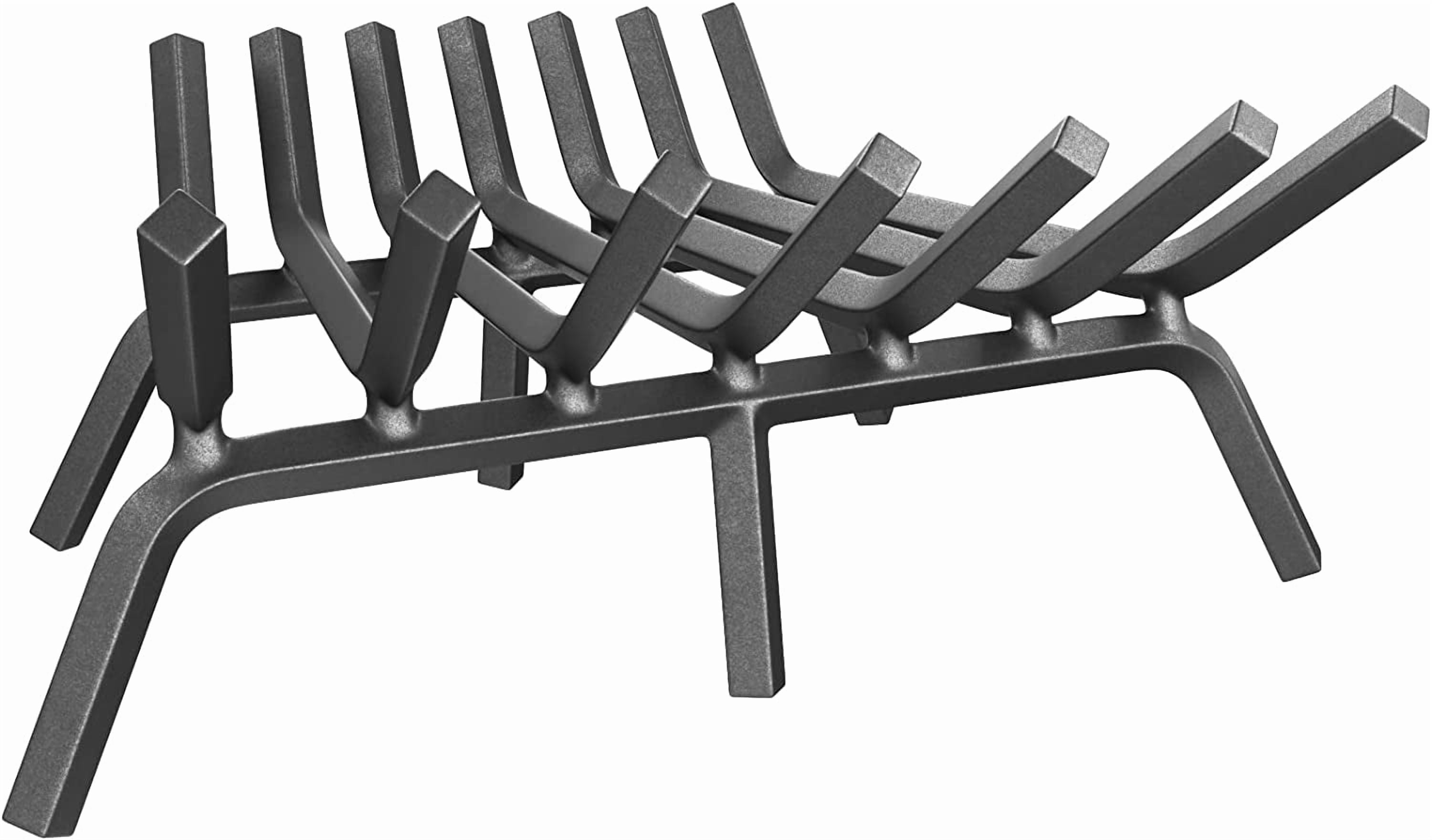 Fireplace Grate 21 inch Solid Steel Heavy Duty Fireplace Log Grates 3/4 ...