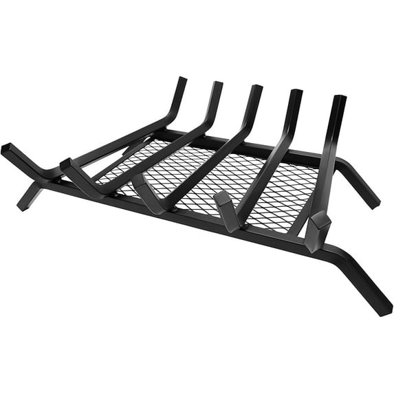 Fireplace Grate 24 inch with Ember Mesh， Fire Place Grate 5/8" Square ...