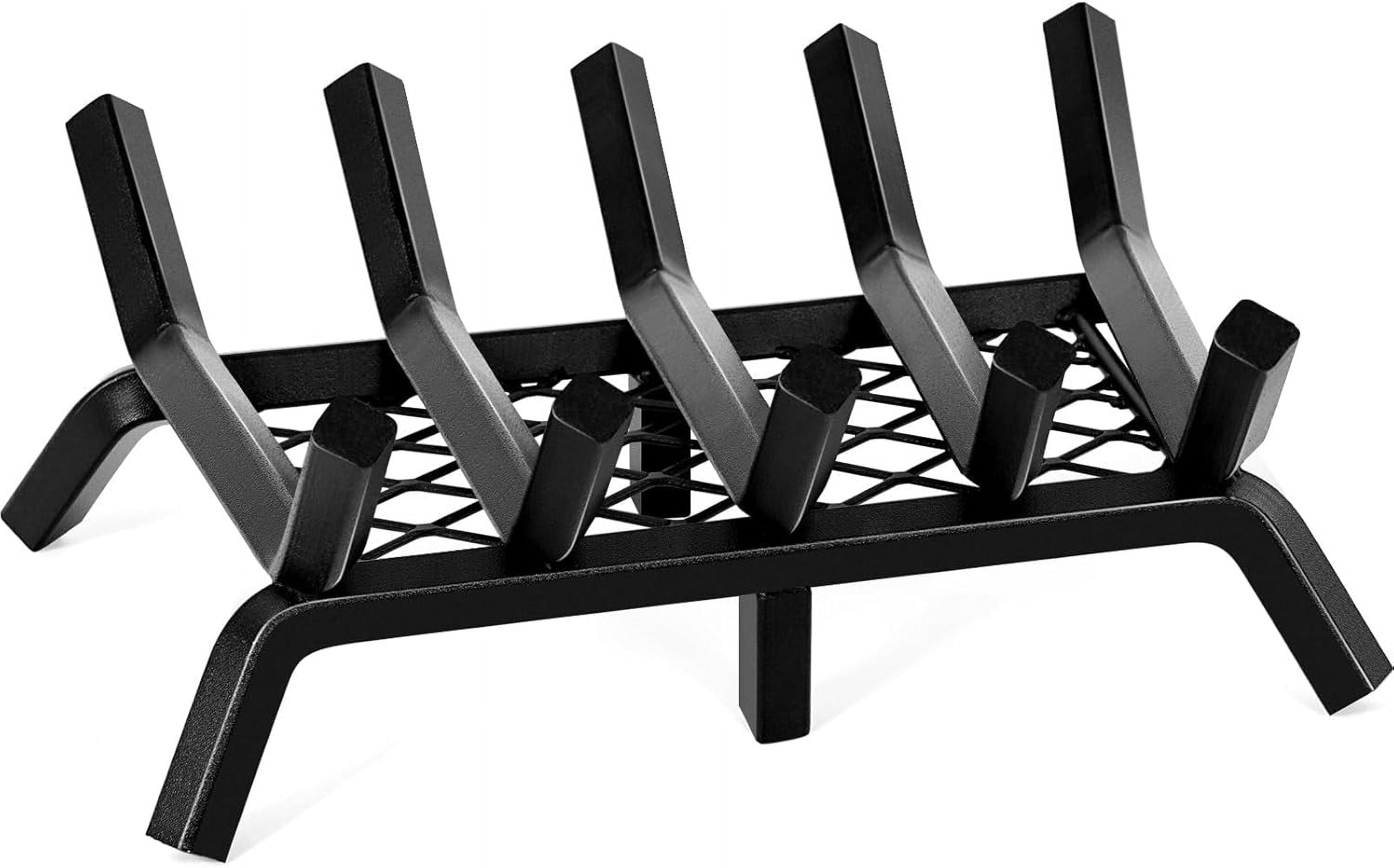 Fireplace Grates with Ember Retainer - 17 Inch Fireplace Log Grate ...
