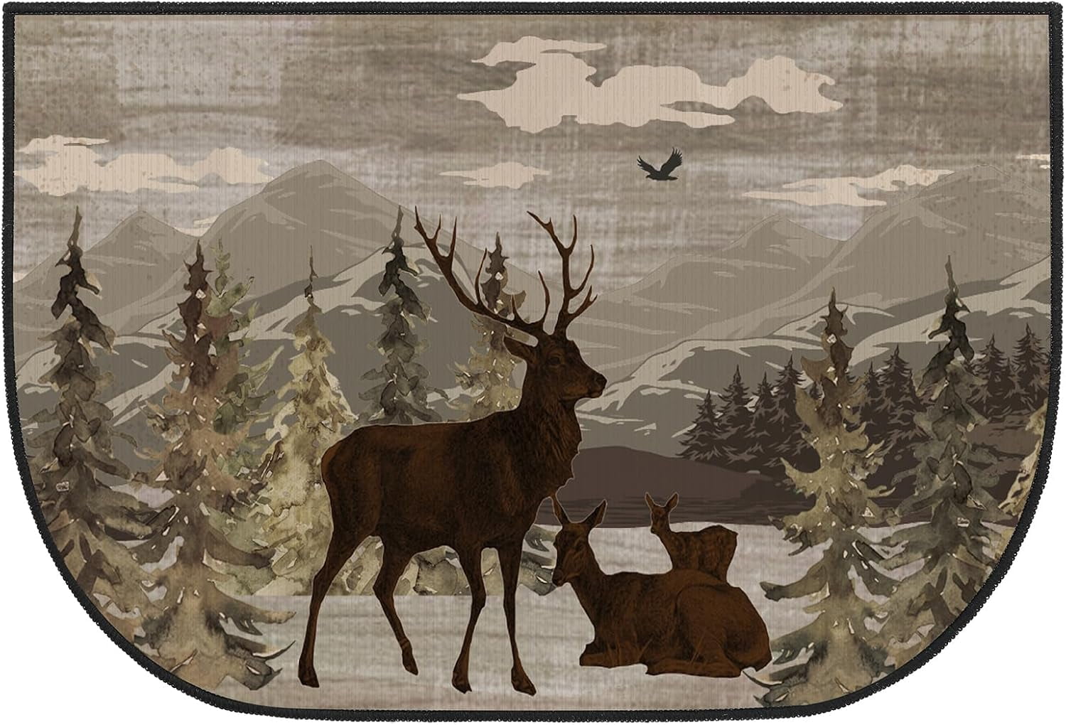 Fireplace Hearth Rug Fireplace Mats Cabin Southwestern Fireproof Fire ...