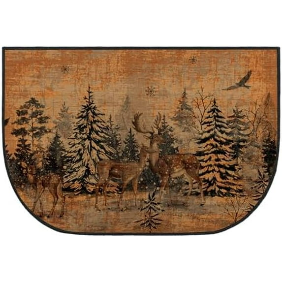 Fireplace Hearth Rug Fireplace Mats Cabin Southwestern Fireproof Fire ...