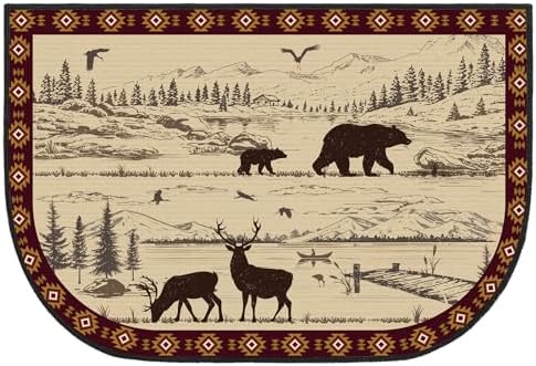Fireplace Hearth Rug Fireplace Mats Cabin Southwestern Fireproof Fire ...