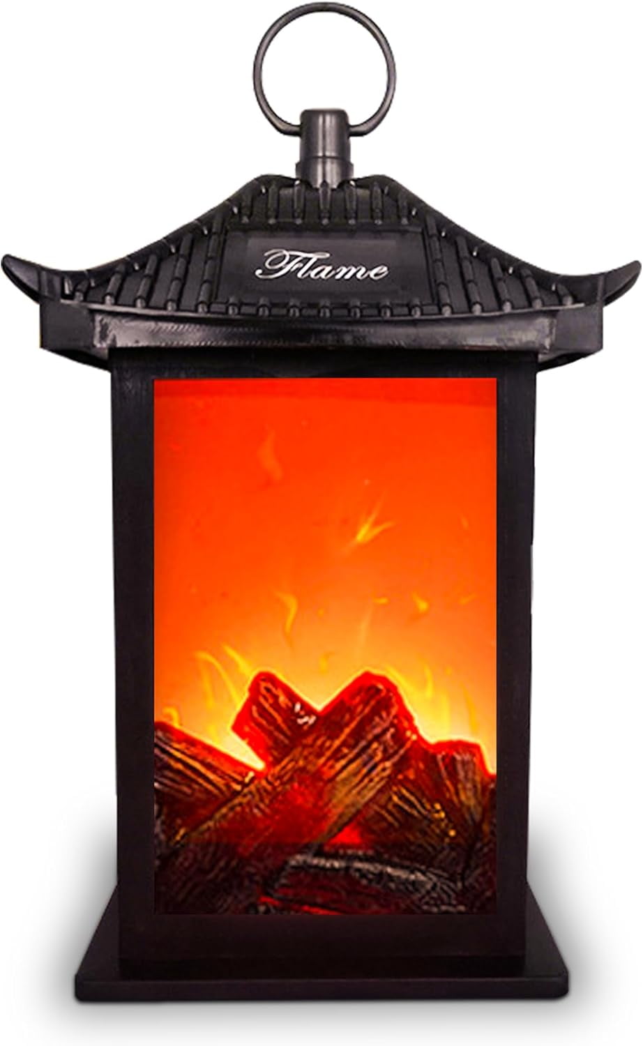 Fireplace Lanterns Decorative,Hanging Fake Fire Place with Realistic ...