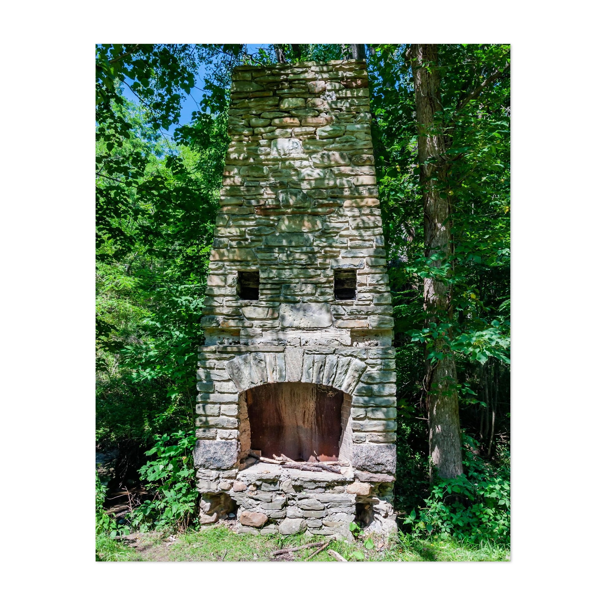 Fireplace, Lewtchworth State Park - Castile New York Photography Forest ...