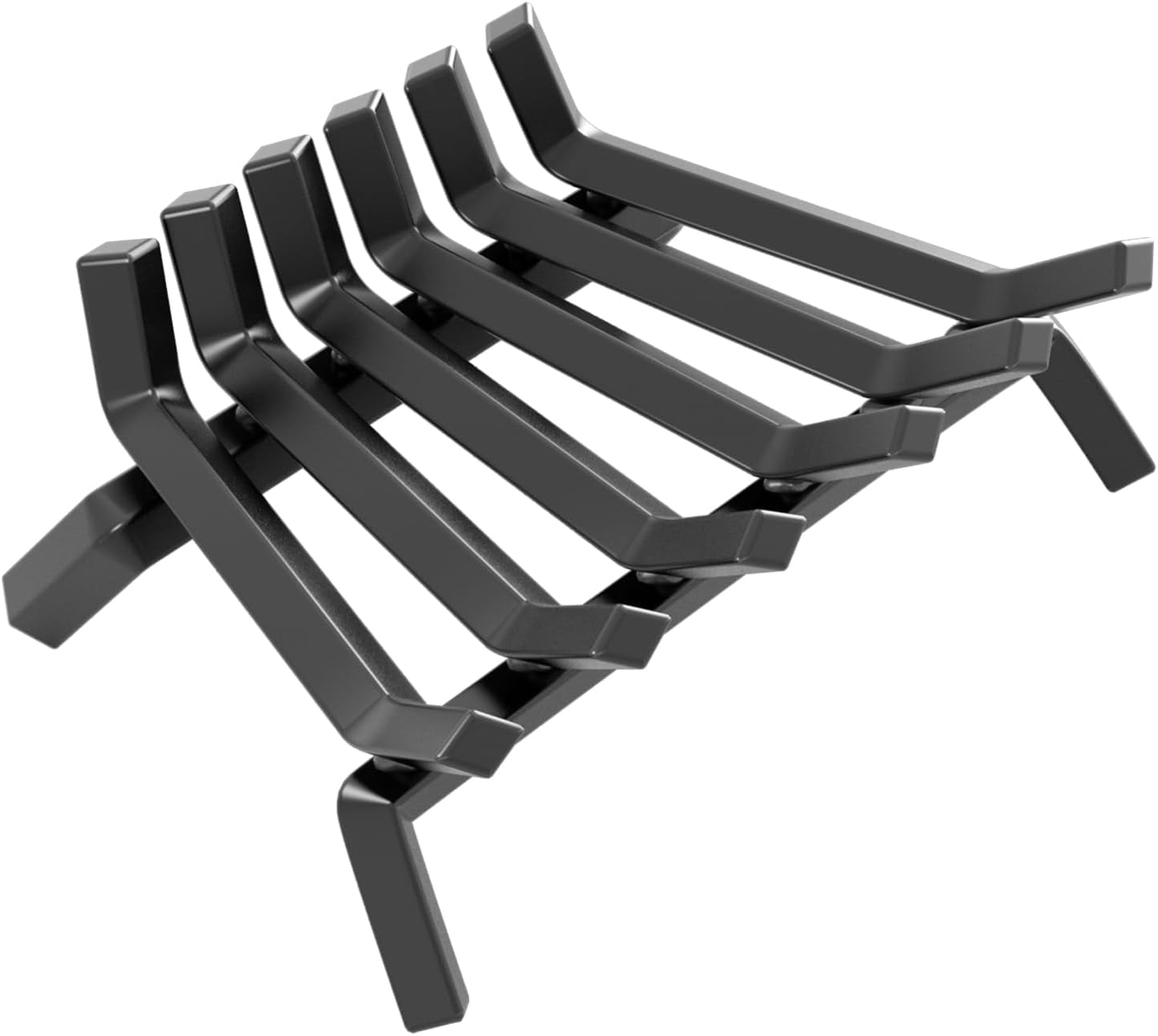 Fireplace Log Grate 17 inch Wrought Iron Fire Grates Heavy Duty Solid ...