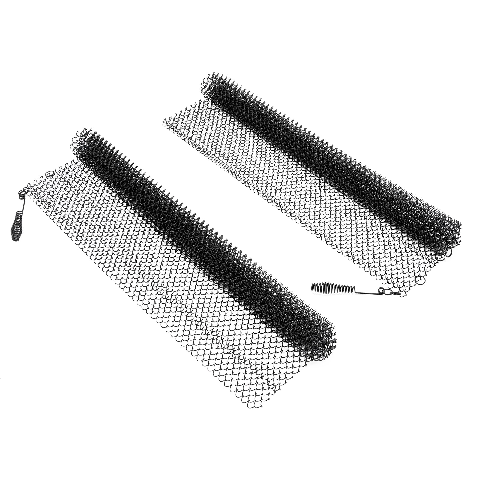 Fireplace Mesh Screen Curtain Black Matte 2*Fireplace Mesh Screen ...