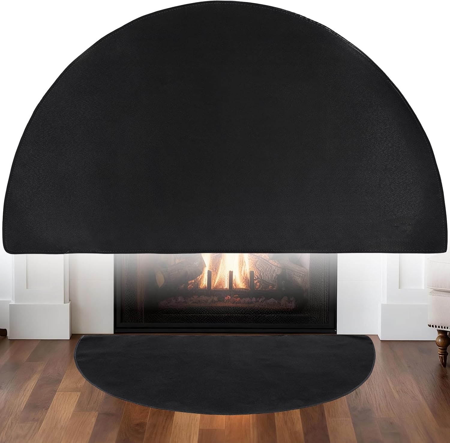 Fireplace Rugs - 24 X 42Inch Round Fire Resistant Fire-Proof Hearth ...