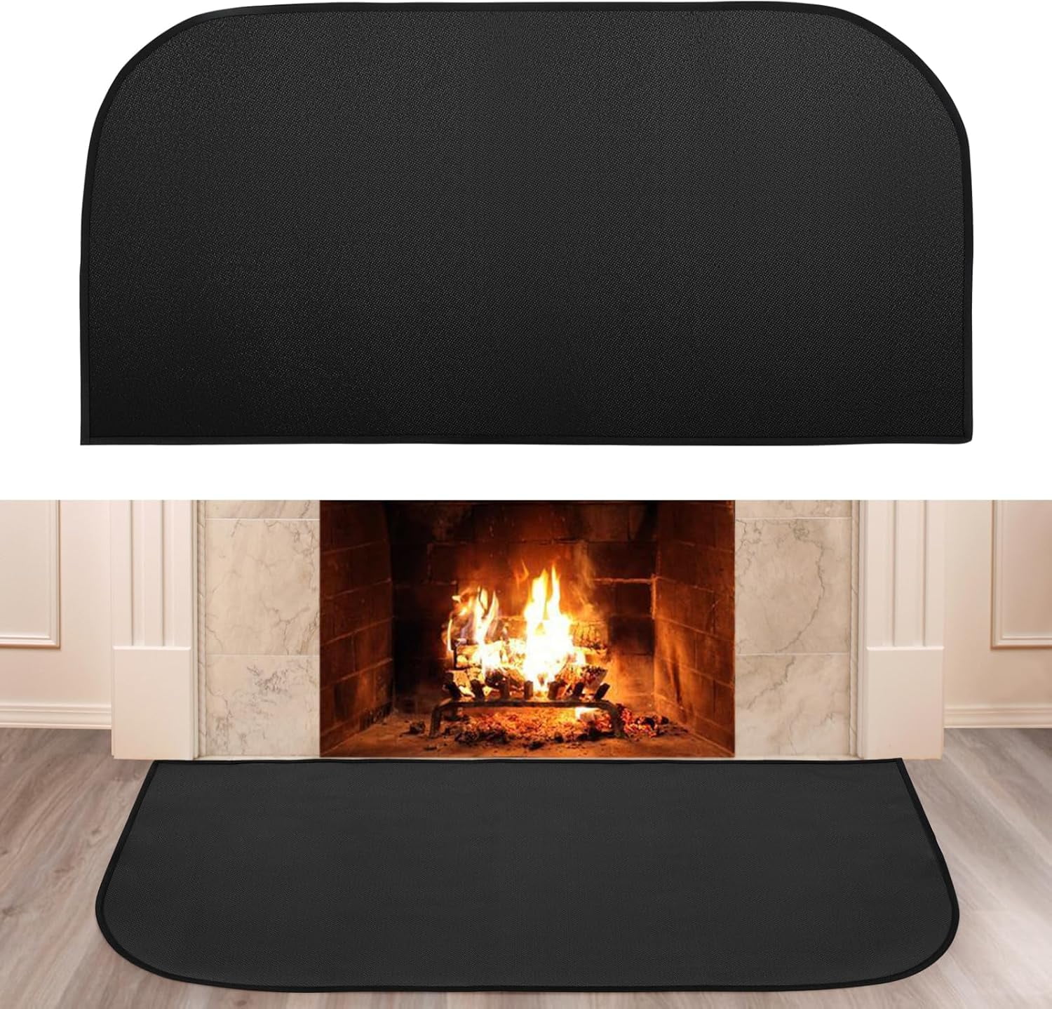Fireplace Rugs Fire Resistant - 20 X 40Inch Half Round Fire-proof ...