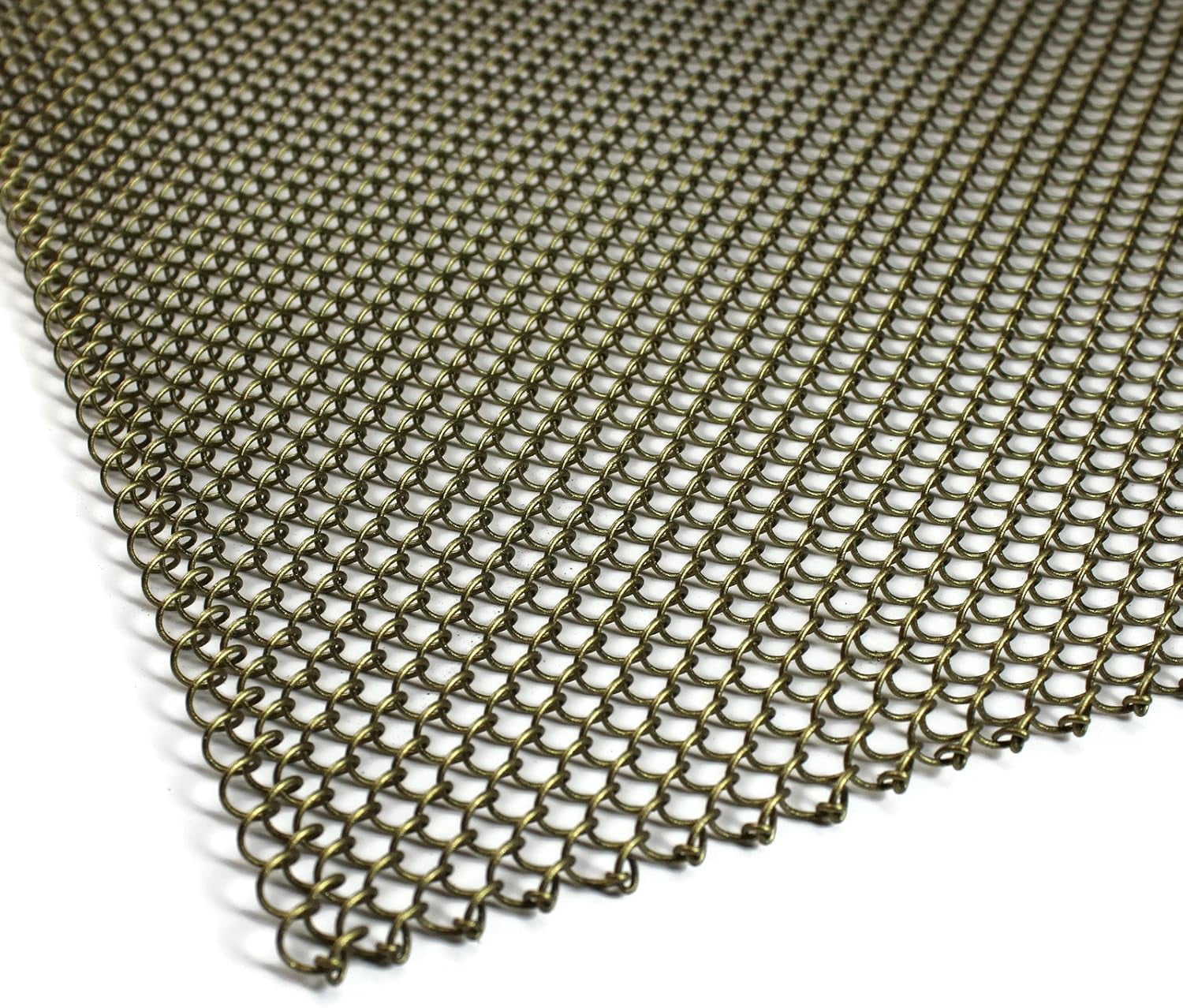 Fireplace Screen Mesh Curtain 21" High (Made in USA) Two 24" Wide ...