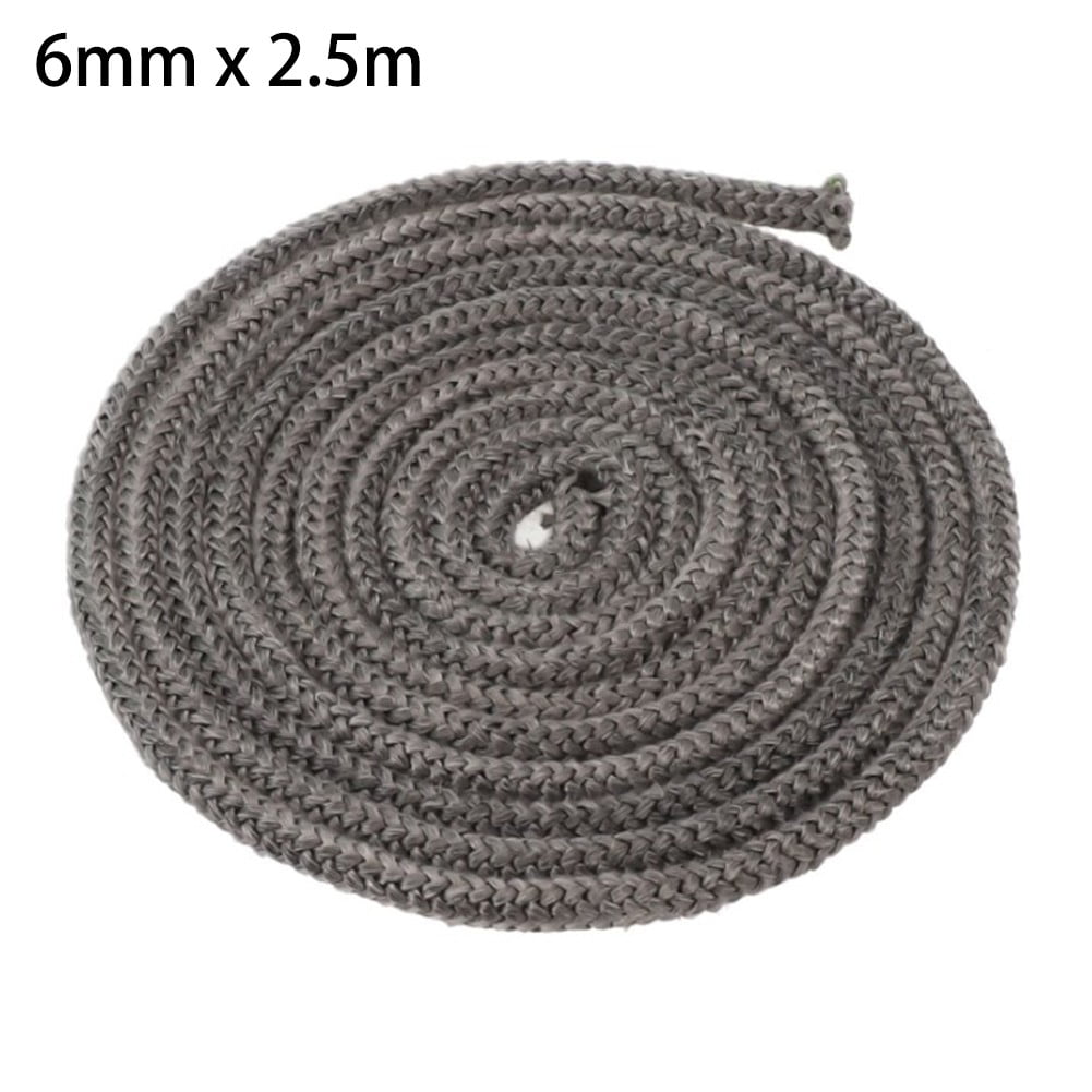 Fireplace Sealing Rope Black Gasket Cord StoveDoor Fireplace Cord 6mm ...