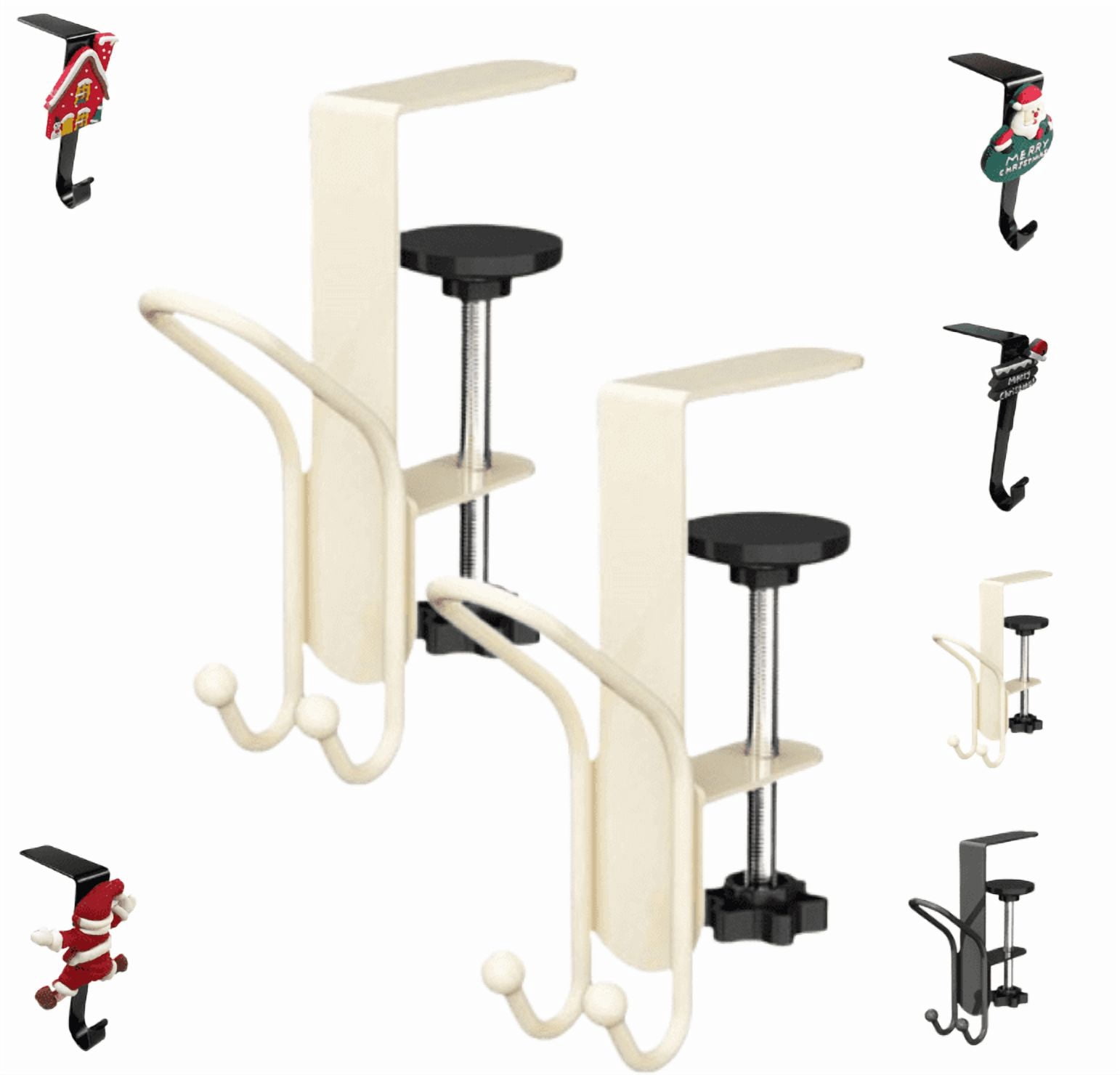 Fireplace Stocking and Garland Hanger, 2 in 1 Mantel Hanger for Garland ...