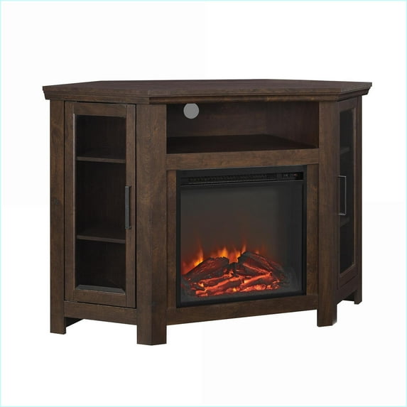 Fireplace TV Stand for Up to 55” TVs, Traditional Corner Design ...