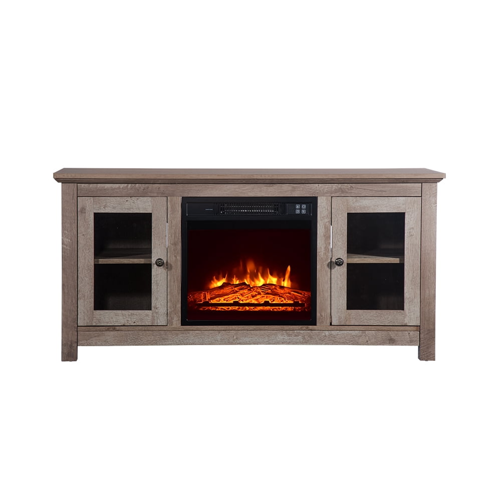 Fireplace TV Stands with Electric Fireplace Insert, SEGMART Traditional ...