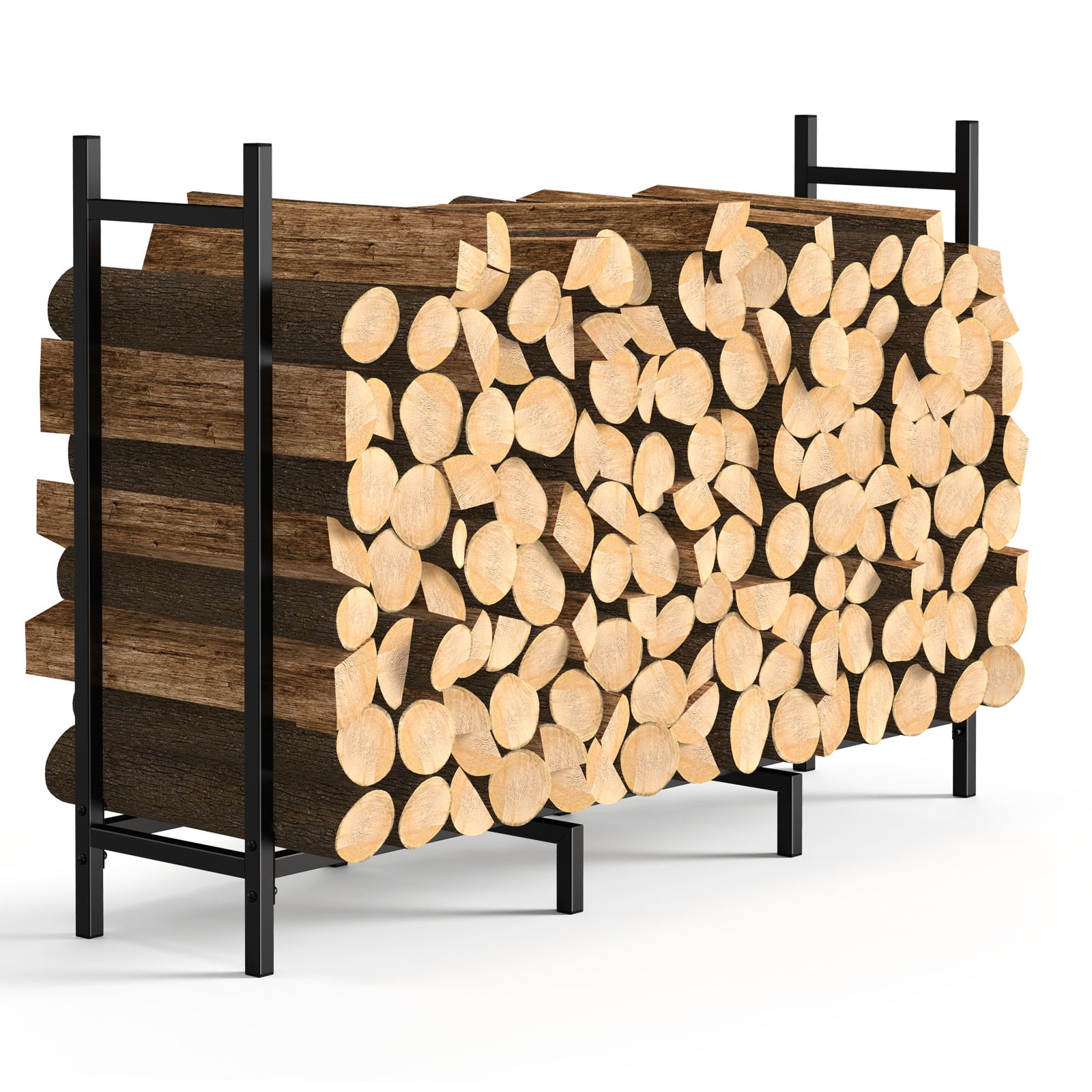 Fireplace Timber Storage, Outdoor Fireproof Timber Rack with Wider ...