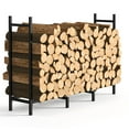 Fireplace Timber Storage, Outdoor Fireproof Timber Rack with Wider ...