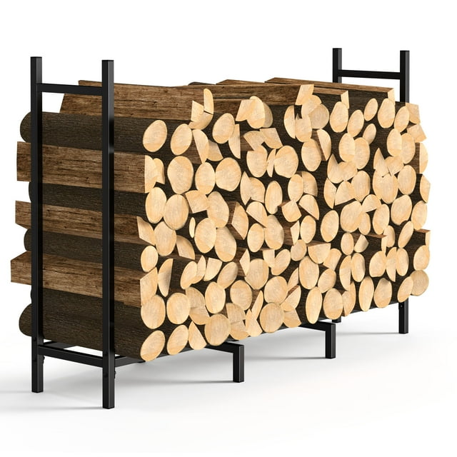 Fireplace Timber Storage, Outdoor Fireproof Timber Rack with Wider ...