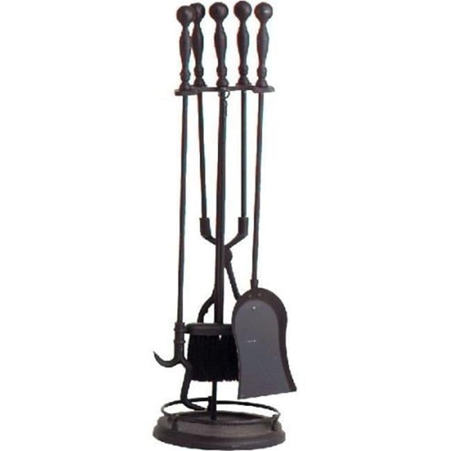 Fireplace Tool Set, Black - 5 Piece - Walmart.com