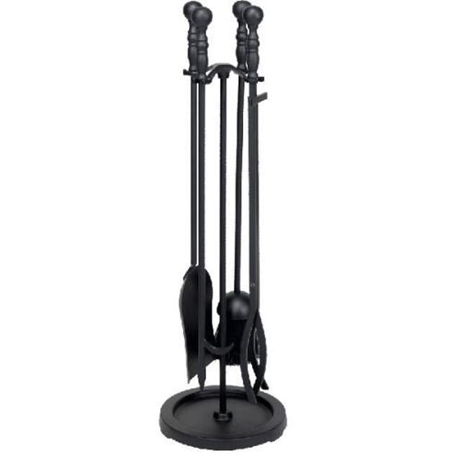 Fireplace Tool Set, Black - 5 Piece - Walmart.com