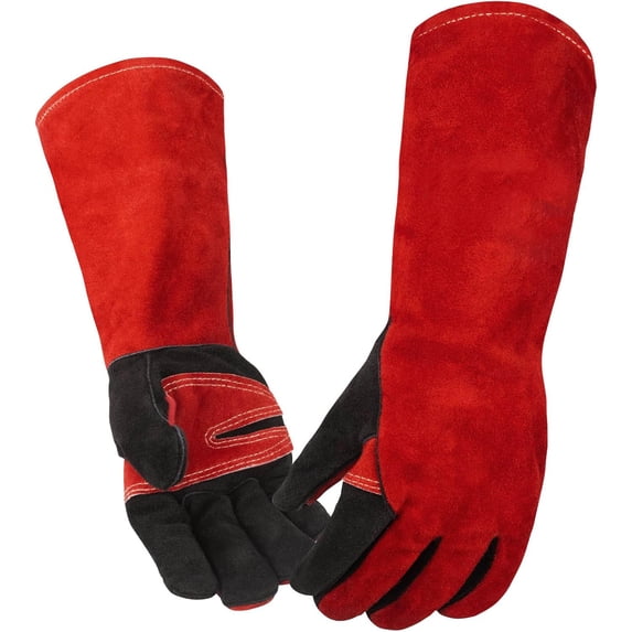 Fireplace Welding Gloves Fire Heat Resistant16IN 932°F Fireproof ...