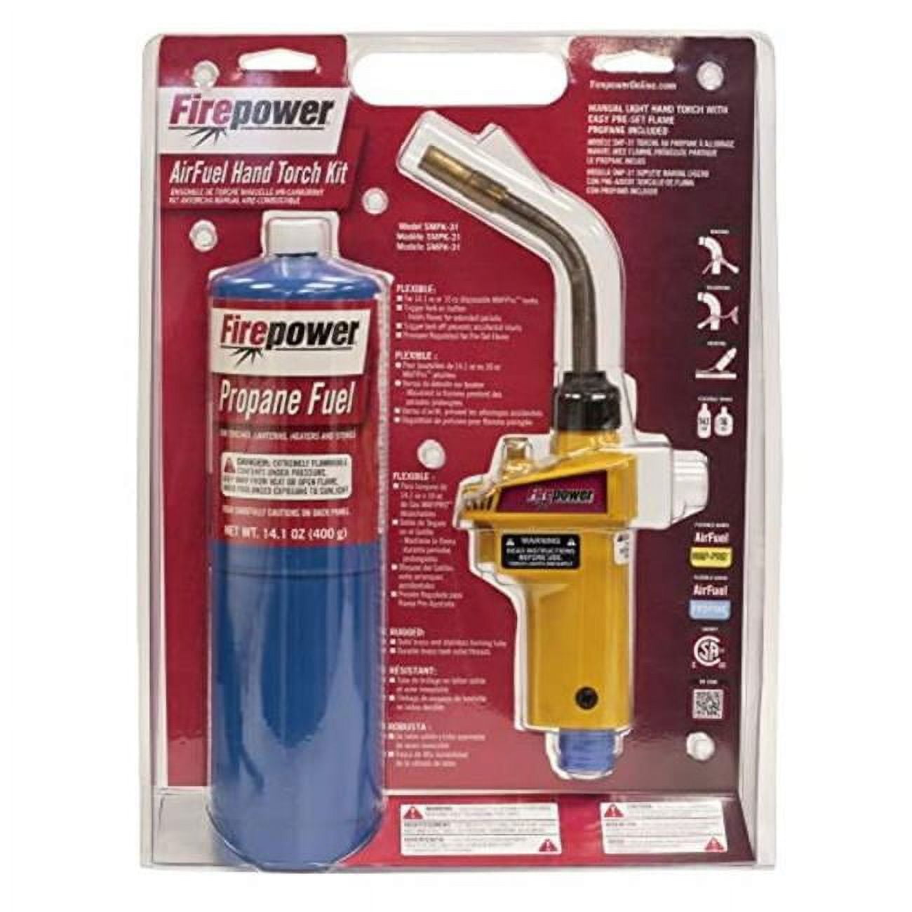 Firepower VCT-0387-0464 Airfuel Hand Torch Kit with Disposable 1 lbs ...