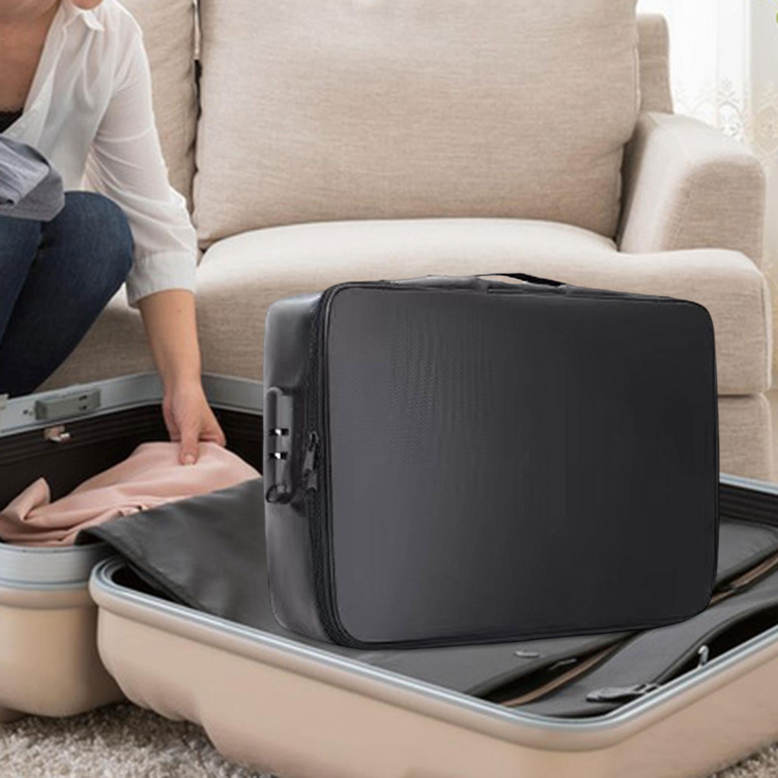 Fireproof Document Bag Document Organizer Bag Waterproof 3 Layer Water ...