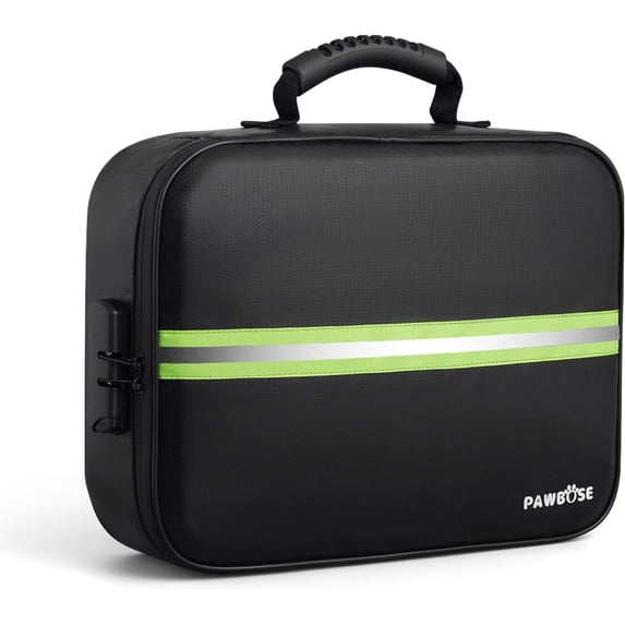 Fireproof Document Bag with Lock, Upgraded Fireproof, Heat Insulated ...