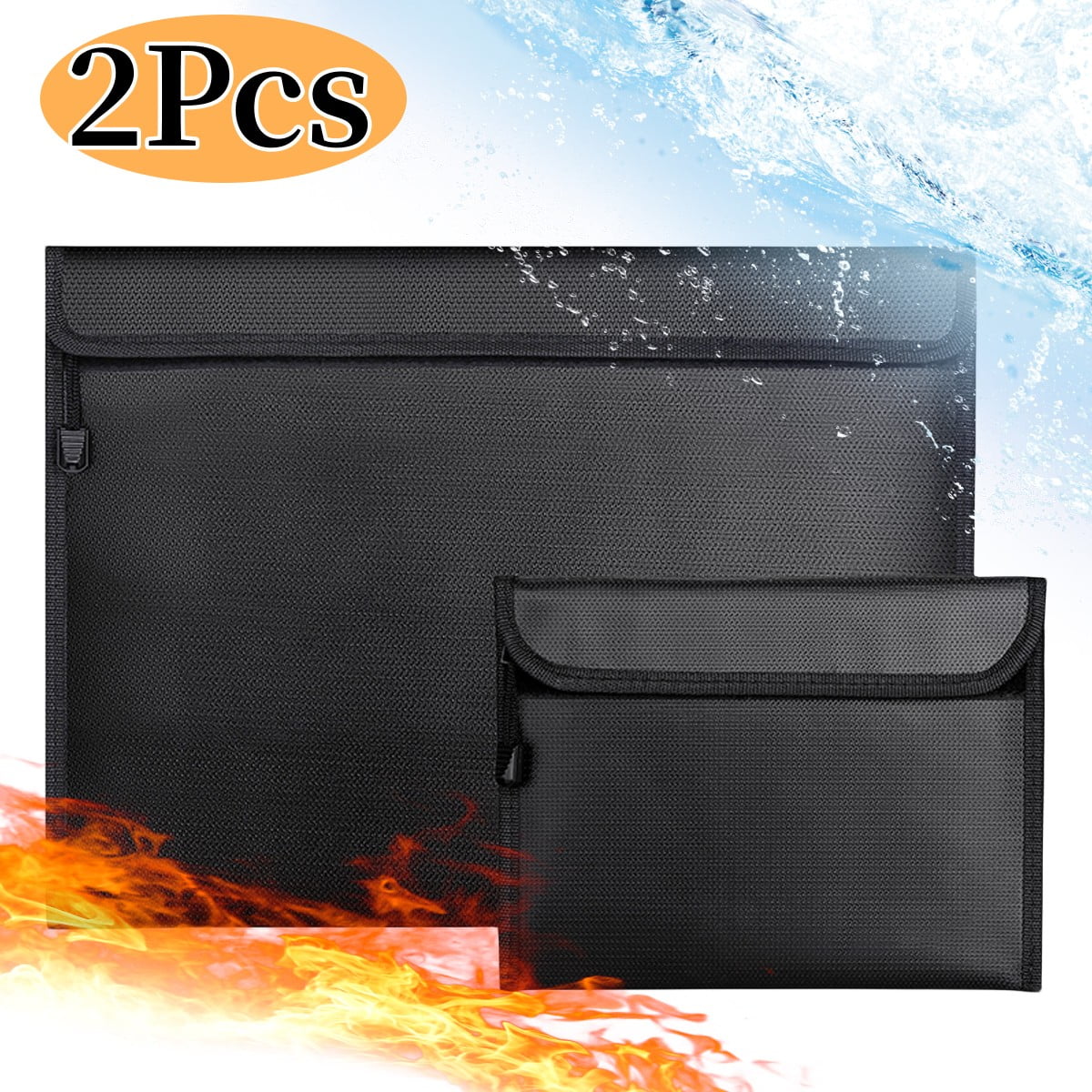 Fireproof Document Bag, with 2200℉ Heat Insulated Fireproof, Fireproof ...