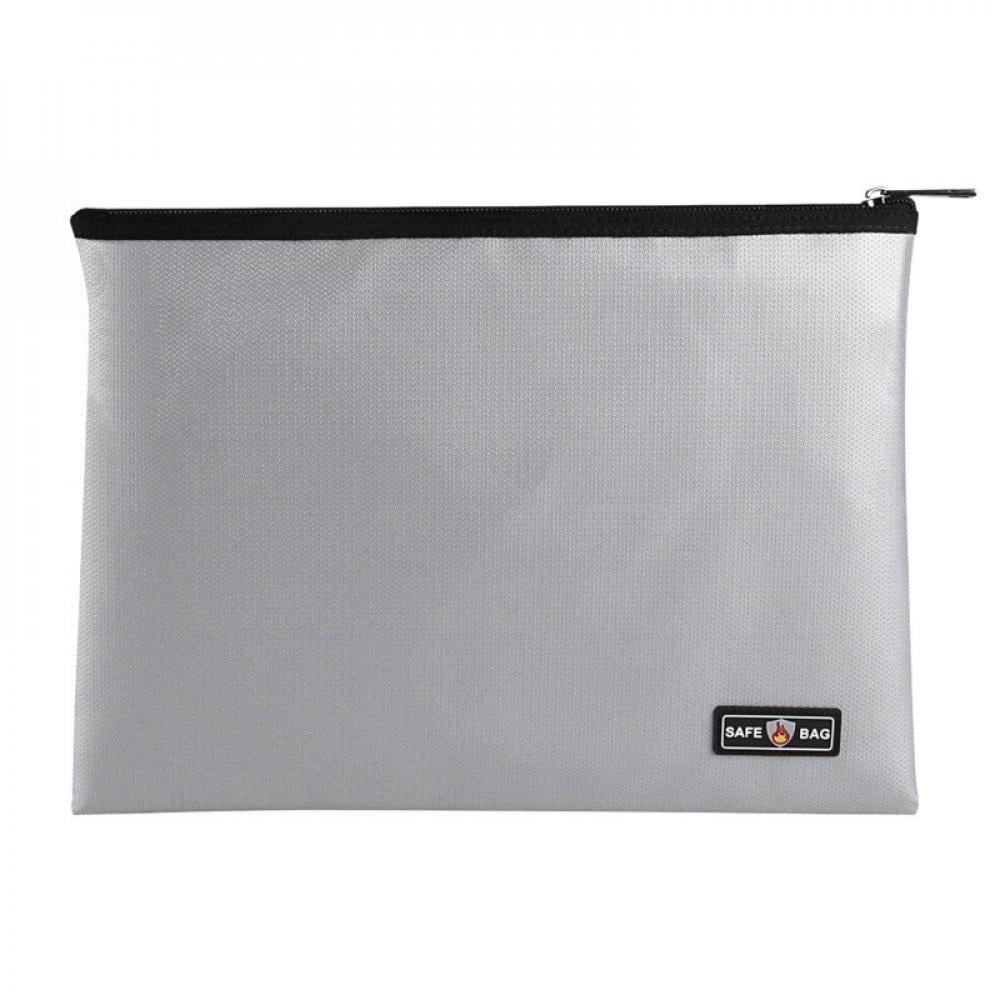 Fireproof Document Bags Waterproof Wallet Storage Pouch Important ...