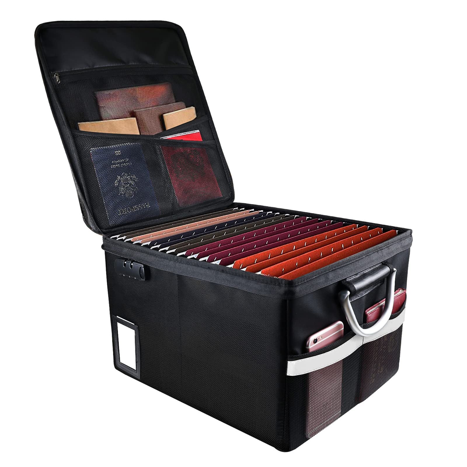 Fireproof Document Box File Organizer Box, Fireproof File Cabinet Box ...