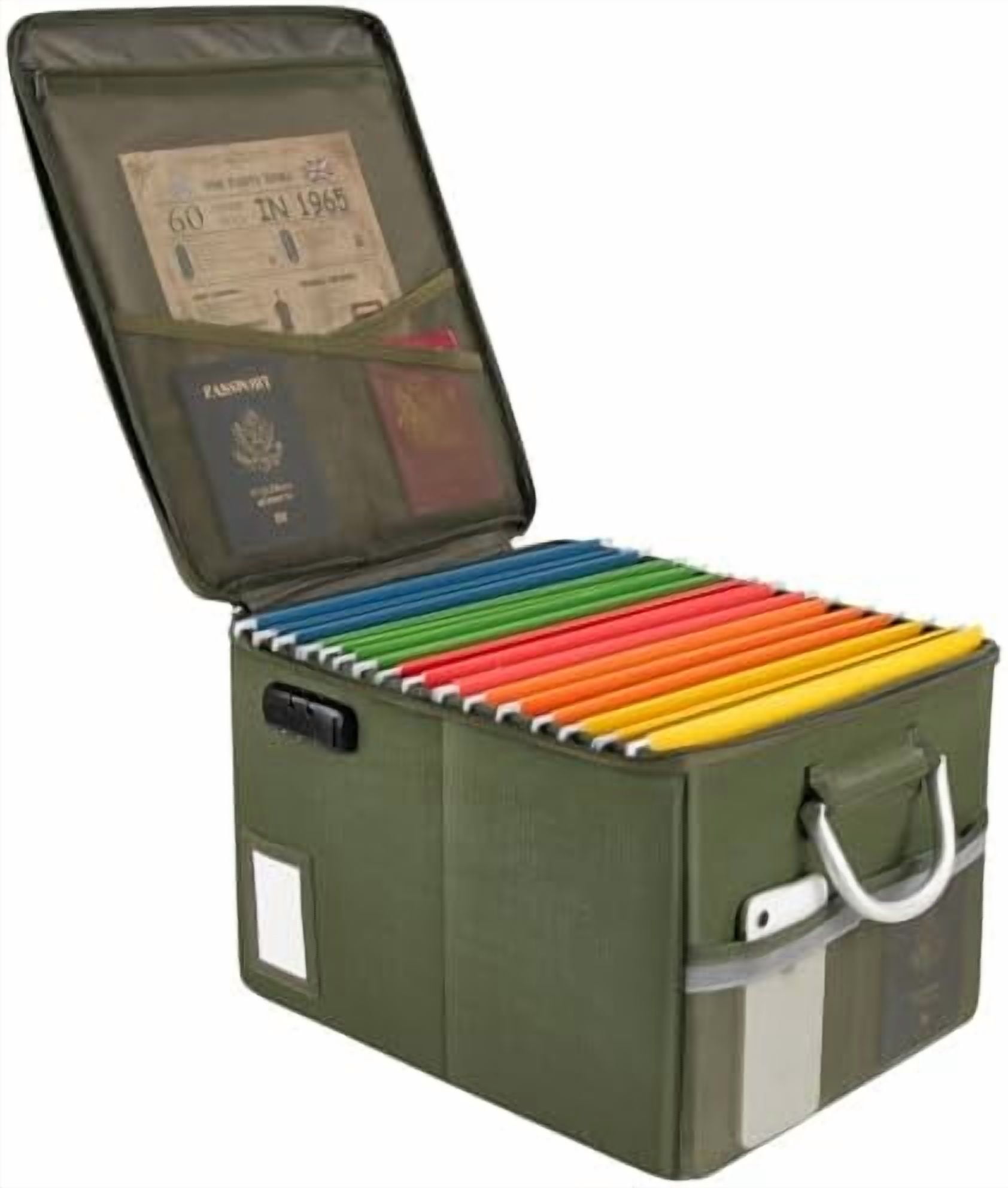 Fireproof Document Box, Fire Proof Safe Box for Home Document Organizer ...