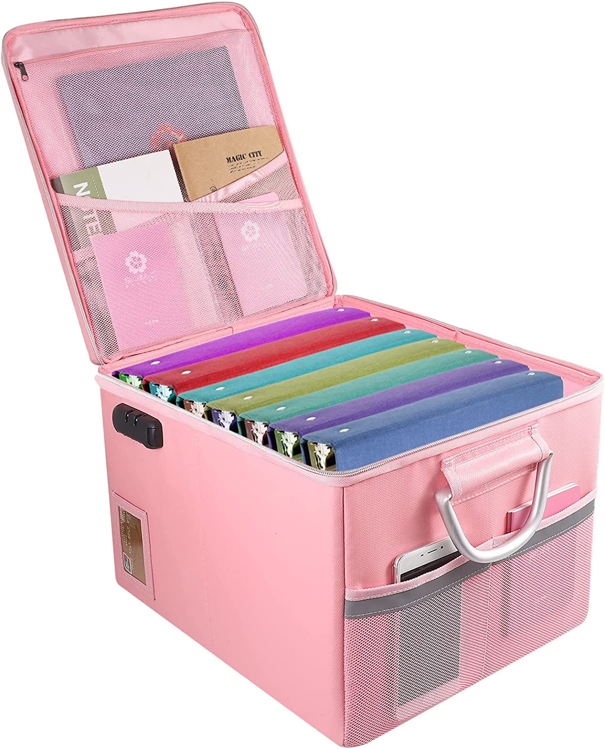 Fireproof Document Box, Fireproof Organizer Safe Box with Lock ...
