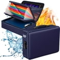 Fireproof Document Box, Hard Case Safe box with Lock, Upgraded 8 Layers ...