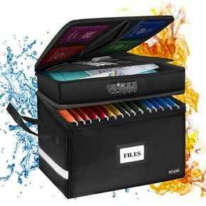 Locking File Boxes and Document Organizers for Office and Home Storage
