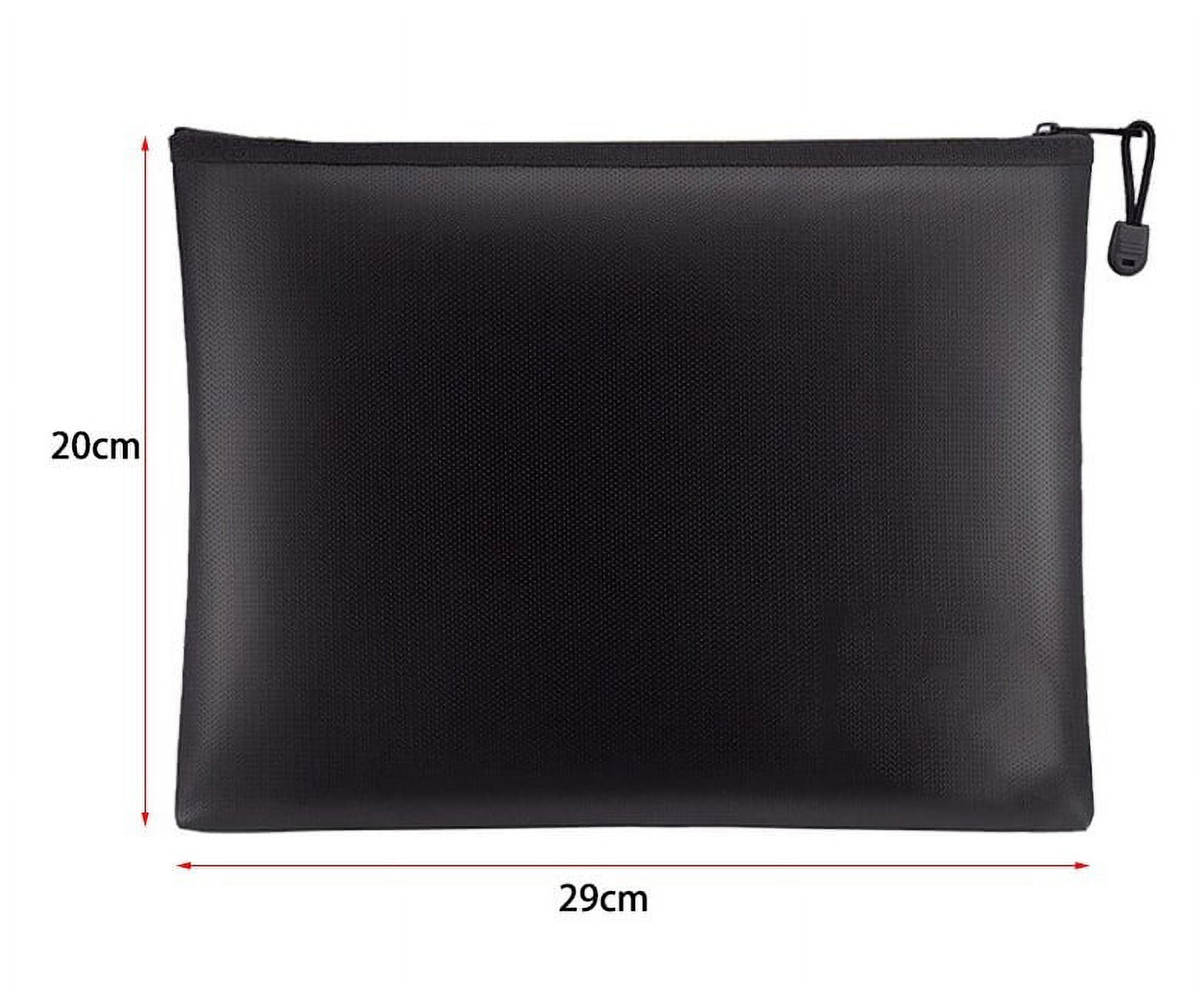 Fireproof Document Cash Bag Waterproof Fireproof Safe Cash Pouch for ...
