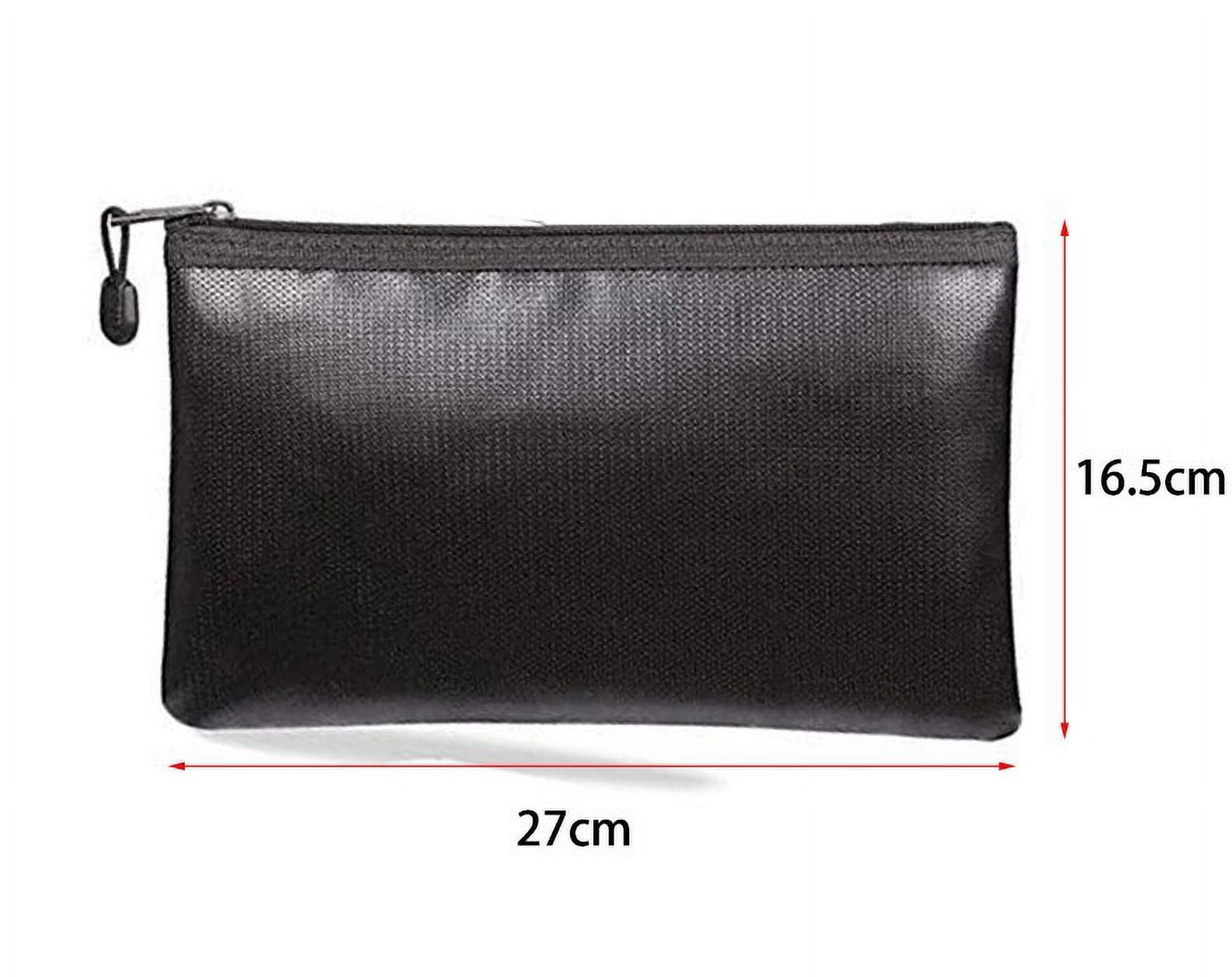 Fireproof Document Cash Bag Waterproof Fireproof safe Cash Pouch For ...