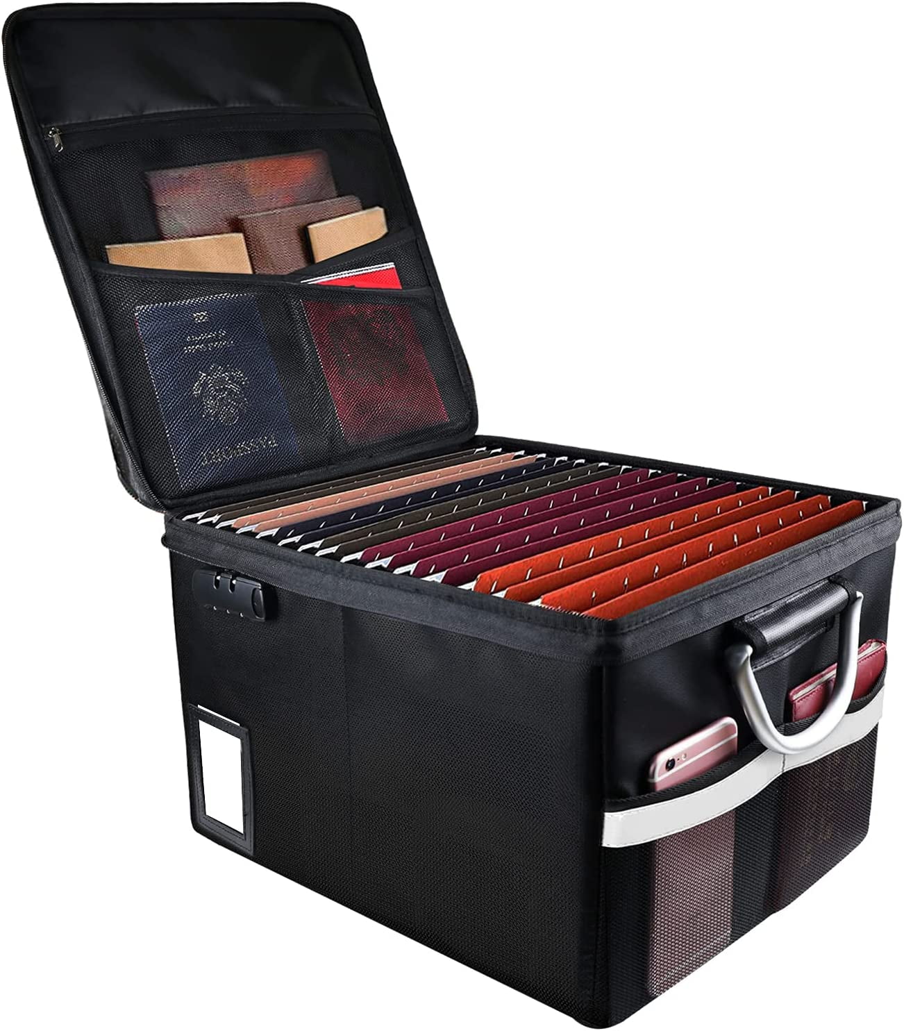 Fireproof Document File Organizer Box, Fireproof Storage Filing Cabinet ...