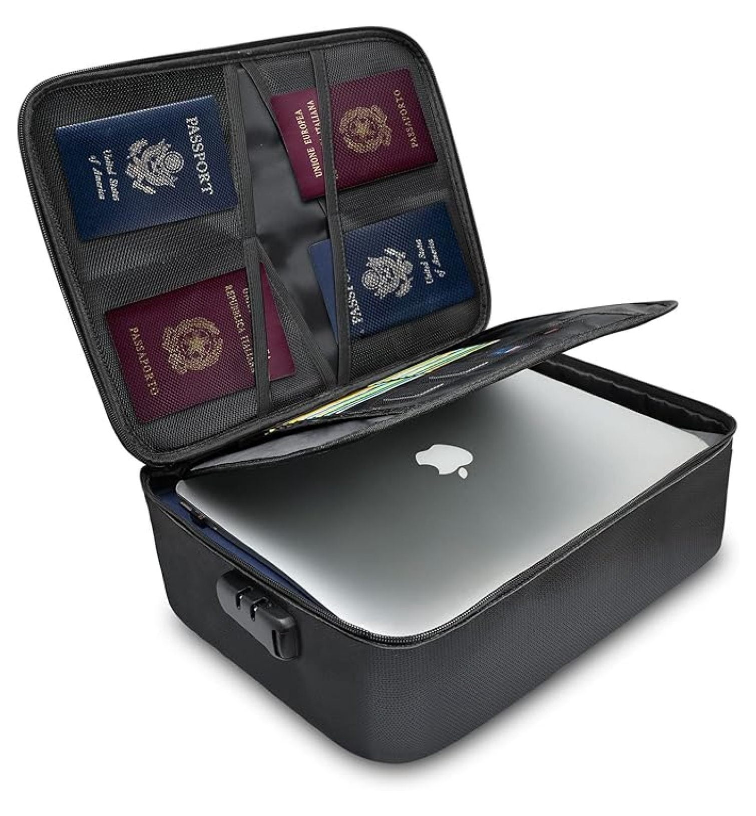 Fireproof Document Organizer Box With Lock, Important File Organizer ...