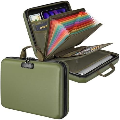 Fireproof Document Organizer with Lock, File Organizer Safe Box ...