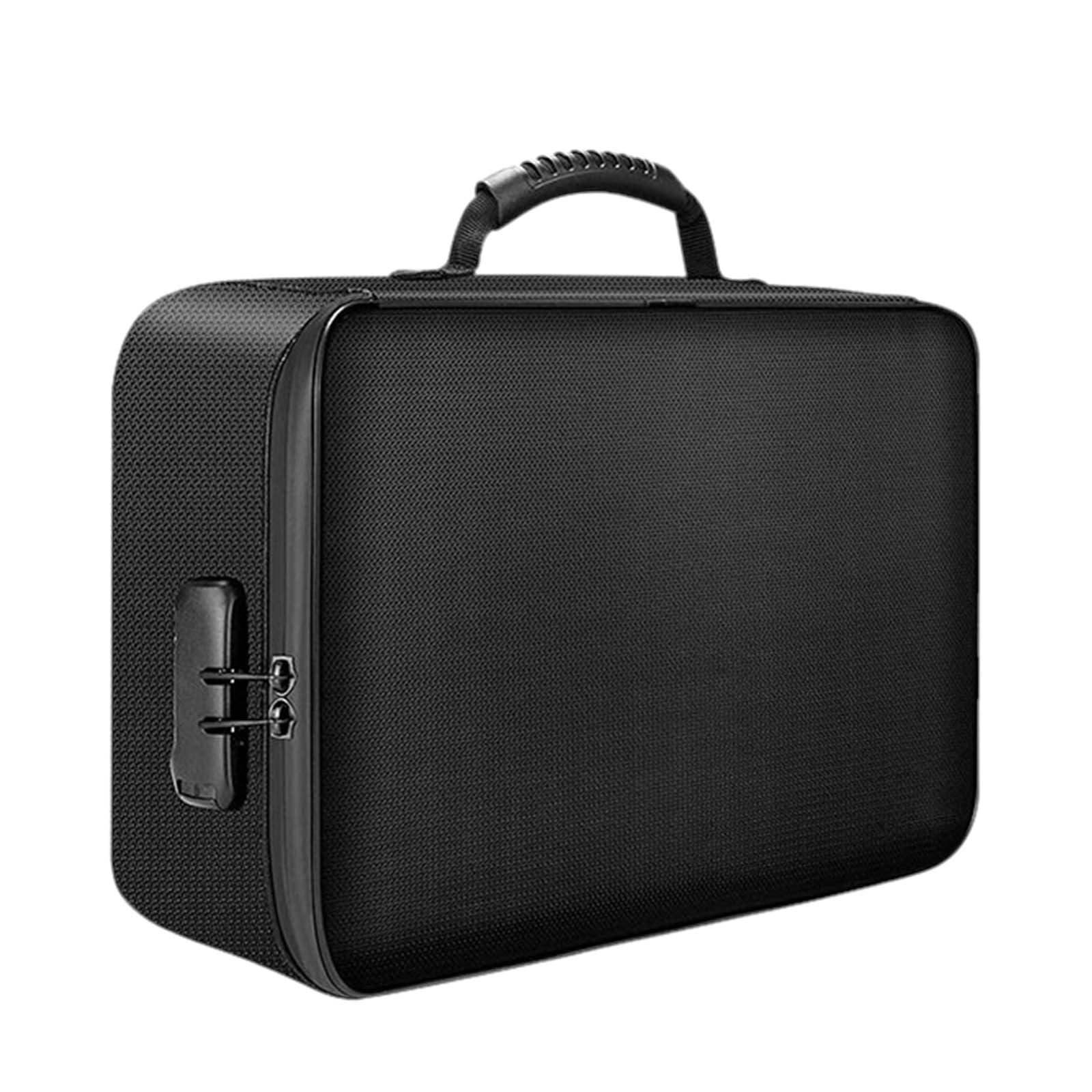 Fireproof Document Organizer Portable Lockable Storage Collapsible ...