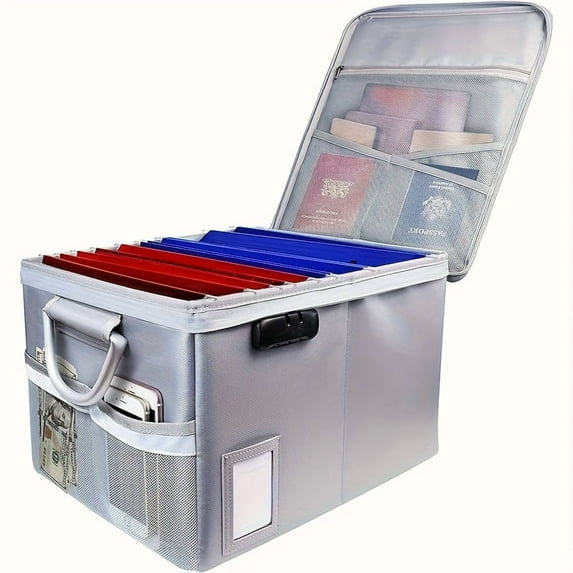 Fireproof File Cabinet with Lock, Fireproof Document Organizer ...