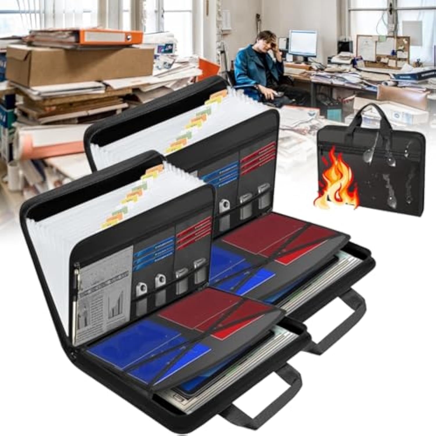 Fireproof File Folder - Expanding File Folder, Document File, Maintainw ...